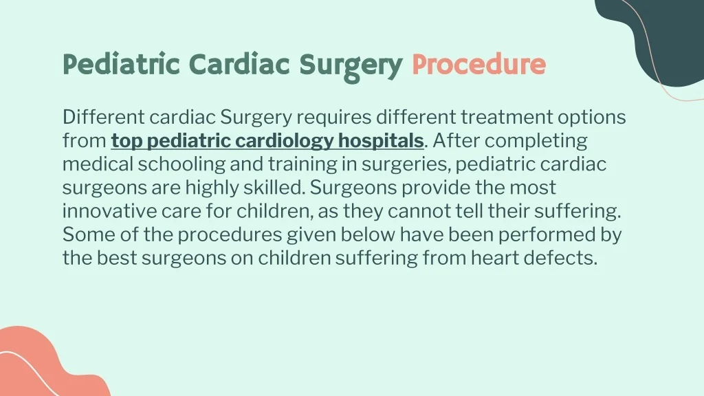 PPT - Need To Know Everything About Top Pediatric Cardiology Hospitals ...