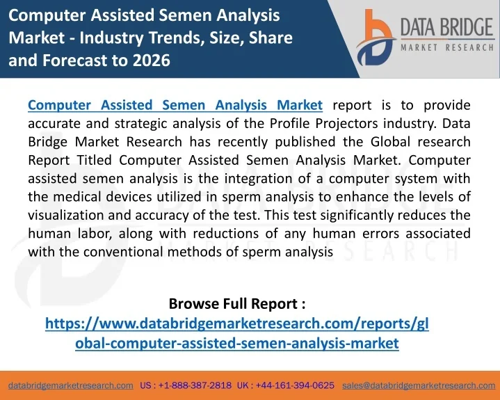 PPT - Computer Assisted Semen Analysis Industry Trends, Size, Share ...