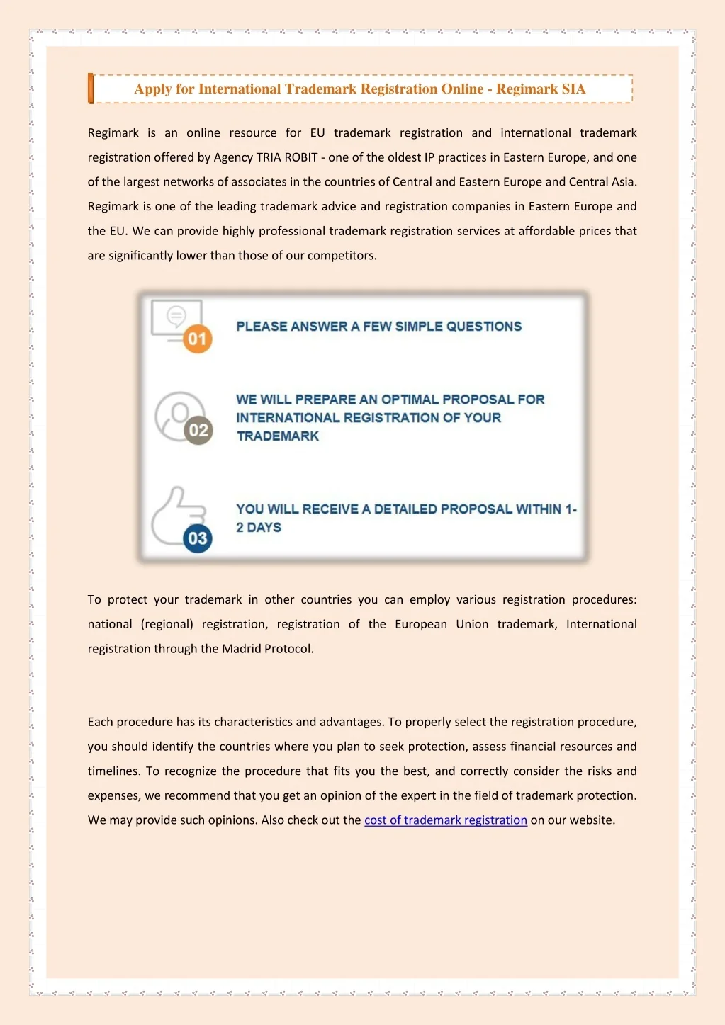 PPT - Apply for International Trademark Registration Online - Regimark ...