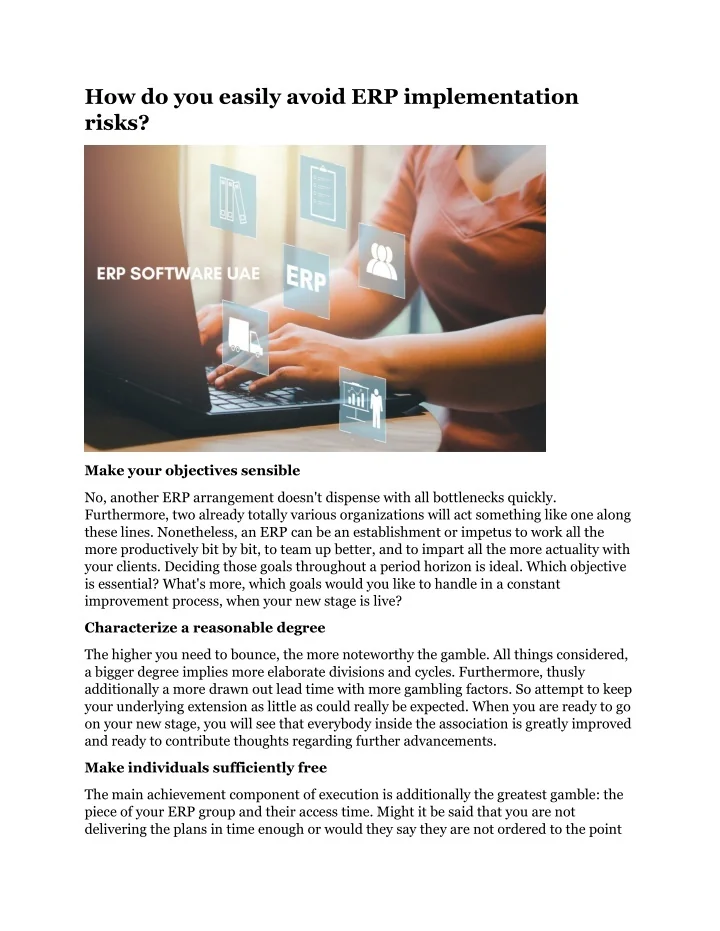 Ppt How Do You Easily Avoid Erp Implementation Risks Powerpoint Presentation Id11275439