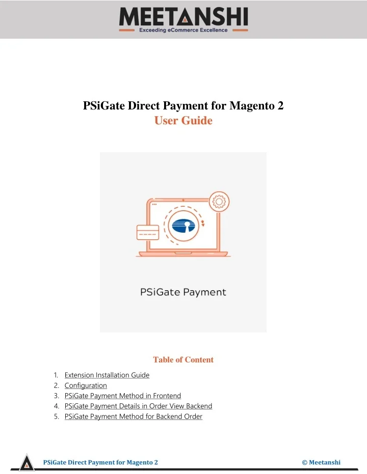 PPT - Magento 2 PSiGate Payment PowerPoint Presentation, free download - ID:11276933