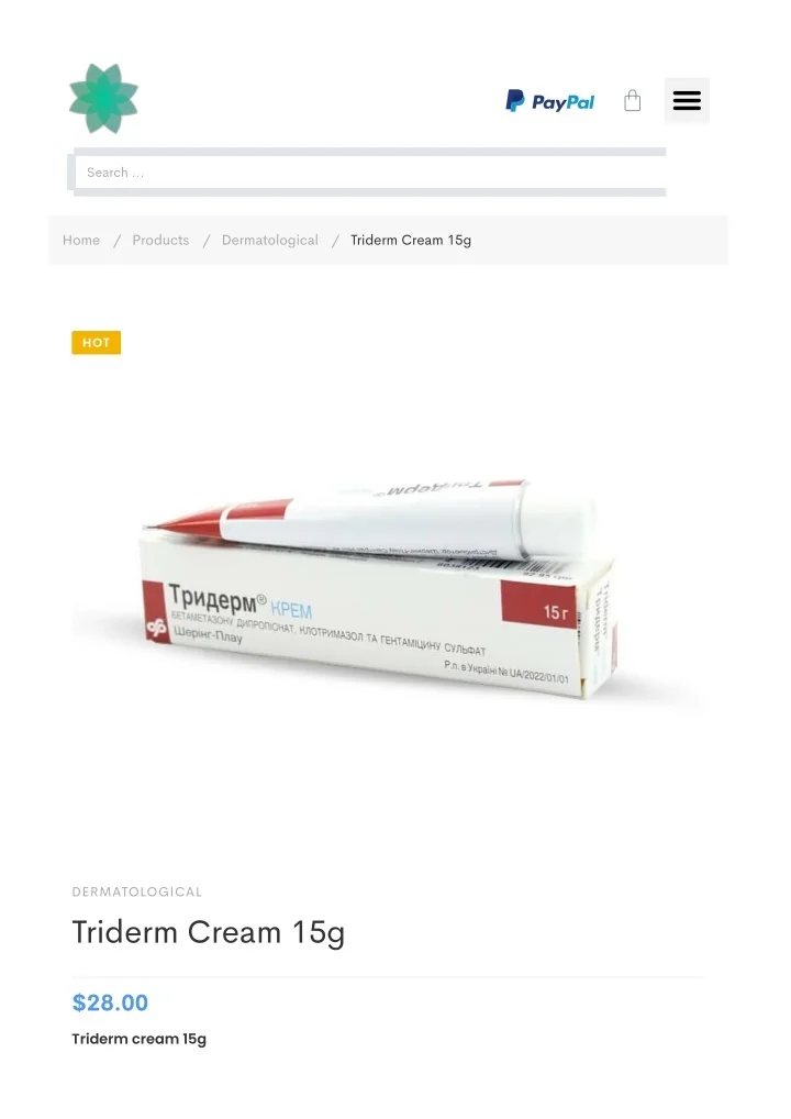 PPT - Triderm Cream 15g PowerPoint Presentation, free download - ID ...