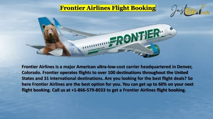 PPT - Frontier Airlines flight booking PowerPoint Presentation, free ...