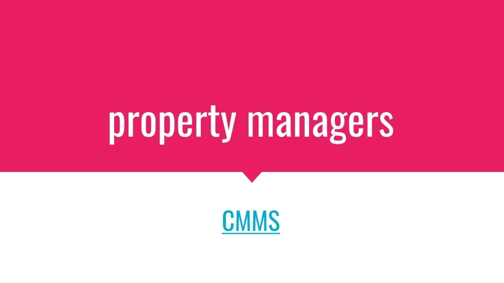 PPT - Property management software | CMMS | Goeprop.com PowerPoint ...
