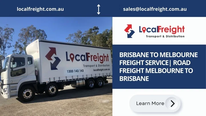 PPT - Brisbane to Melbourne Freight service | Quick & Safe Road Freight ...
