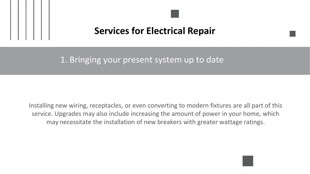 PPT - Types of Electrical Repair Services PowerPoint Presentation, free ...
