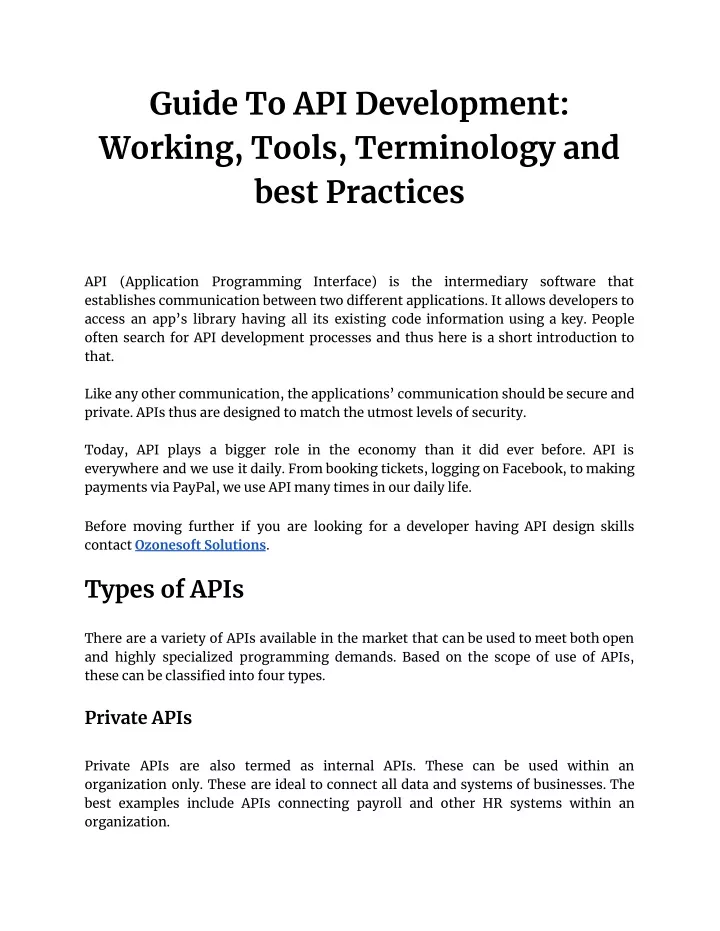 Ppt Guide To Api Development Powerpoint Presentation Free Download Id11285194 2804