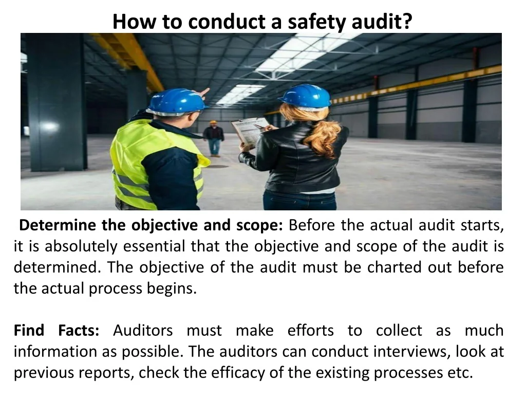PPT - Ziqitza Limited - Workplace Safety Audits – What, Why & How ...