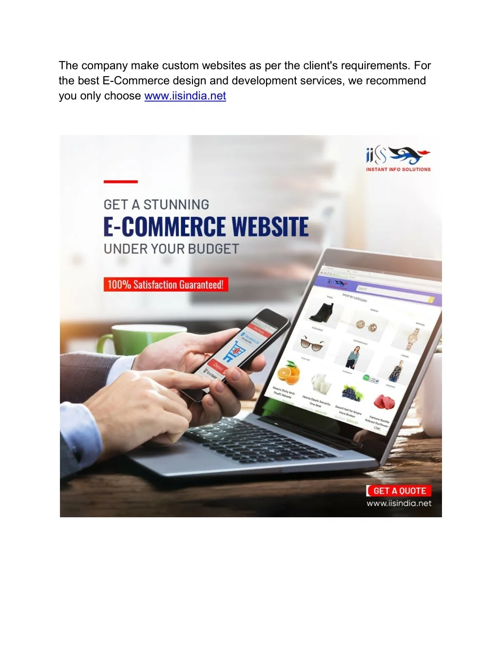 PPT - Ecommerce Website Designing Company in Delhi | IIS IND PowerPoint ...