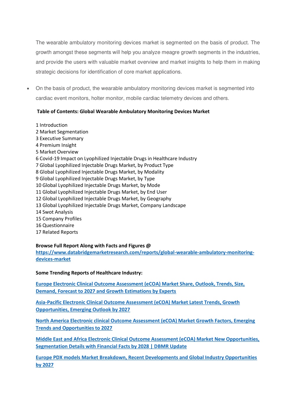 Ppt Wearable Ambulatory Monitoring Devices Market To Witness Robust Expansion By 2028