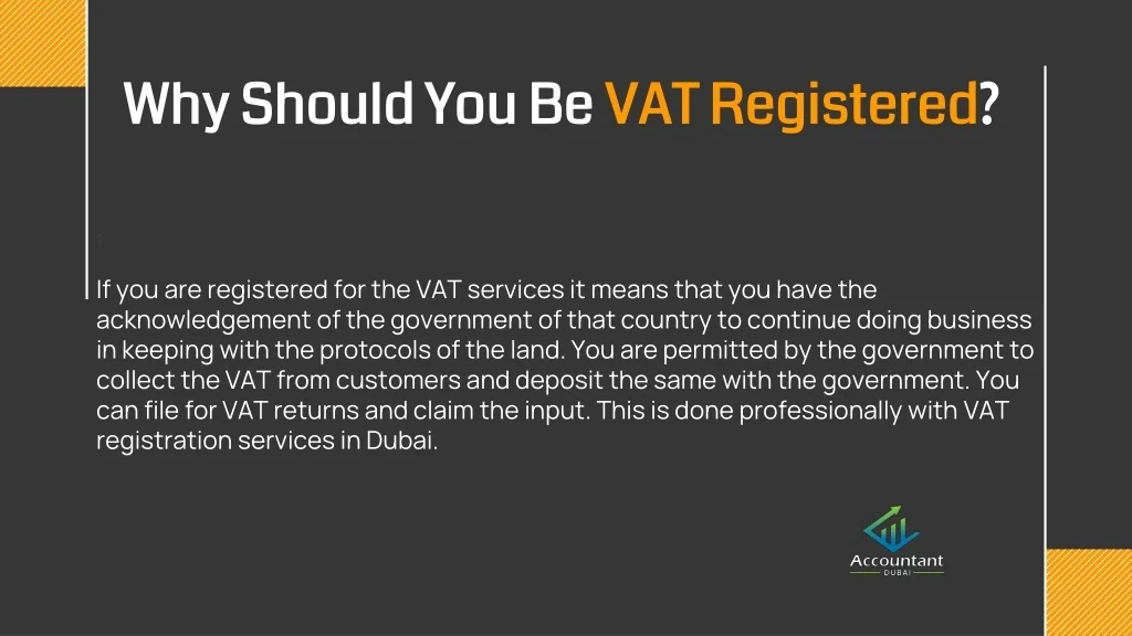 Ppt Benefits That You Derive Once You Are Vat Registered Powerpoint