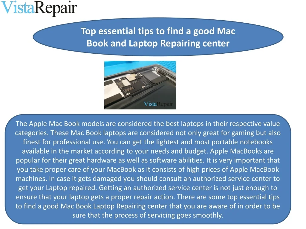 PPT - Top essential tips to find a good Mac Book and Laptop Repairing ...