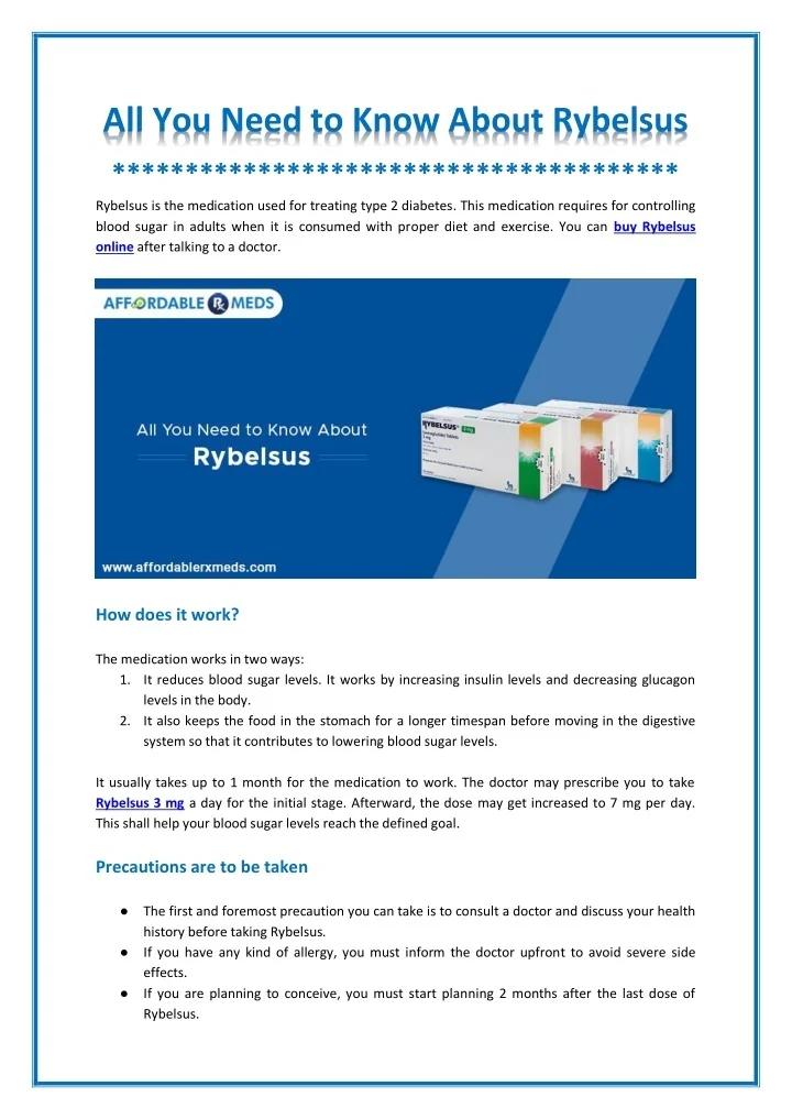 PPT - Everything You Need to Know About Rybelsus PowerPoint Presentation - ID:11288841