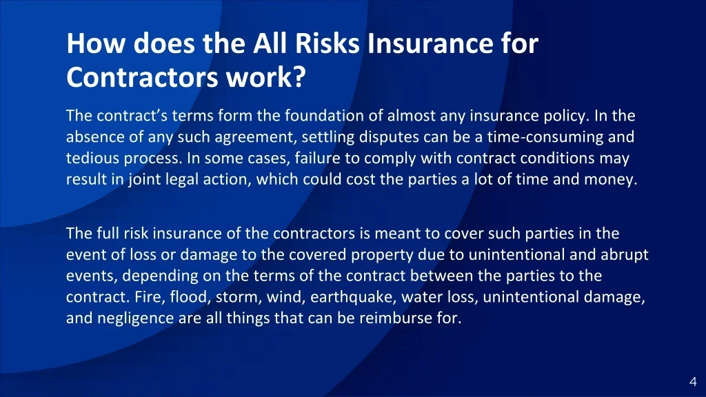 PPT - Contractors All Risks Insurance (CAR Policy) - NGI PowerPoint ...