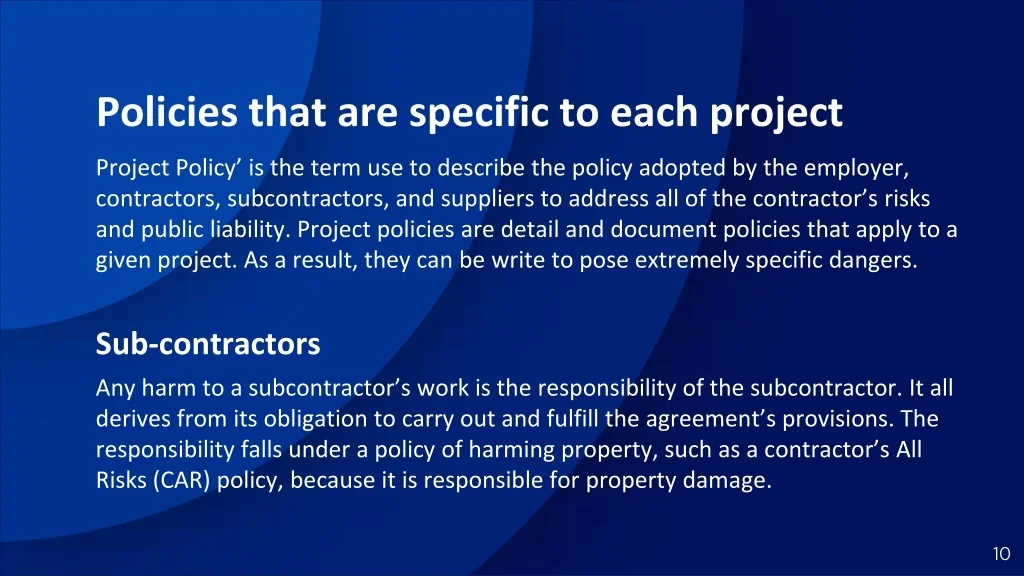 PPT - Contractors All Risks Insurance (CAR Policy) - NGI PowerPoint ...