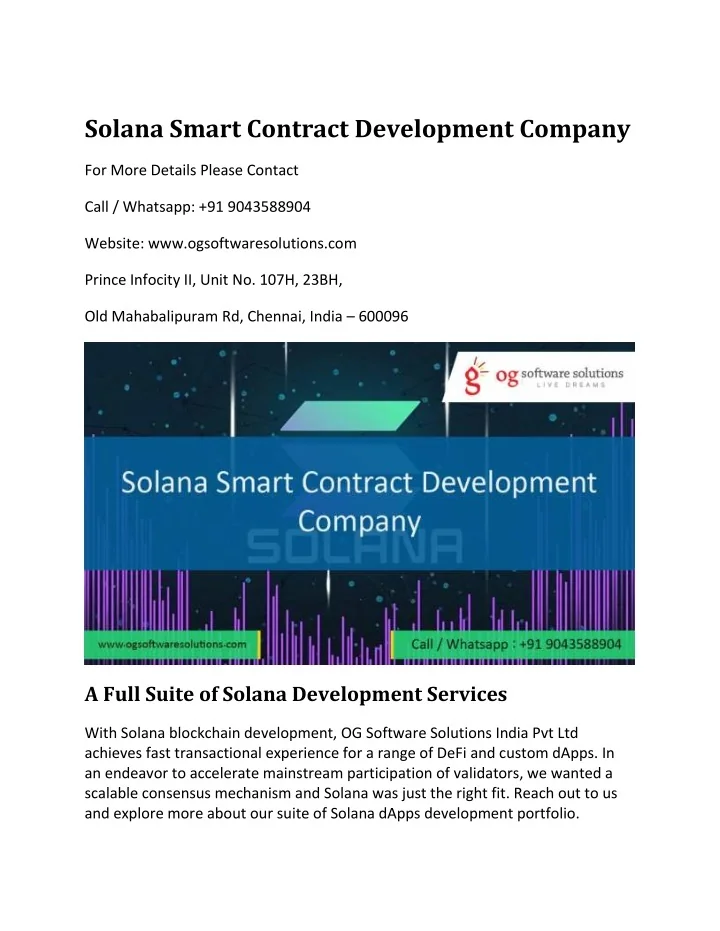 PPT - Solana Smart Contract Development Company PowerPoint Presentation - ID:11292459