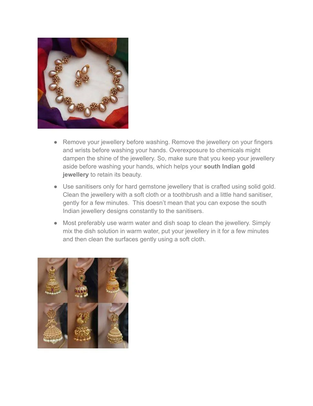 PPT - HOW TO CARE FOR YOUR SOUTH INDIAN GOLD JEWELLERY DESIGNS ...