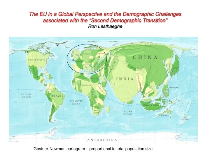 PPT - Gastner-Newman cartogram – proportional to total population size ...