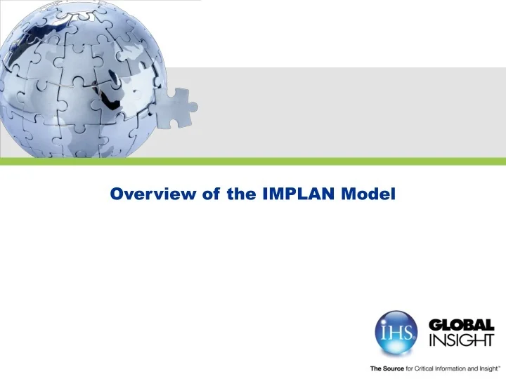 PPT - Overview of the IMPLAN Model PowerPoint Presentation, free ...