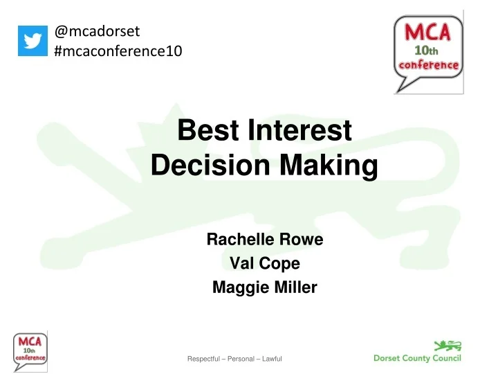 PPT - Best Interest Decision Making PowerPoint Presentation, free ...