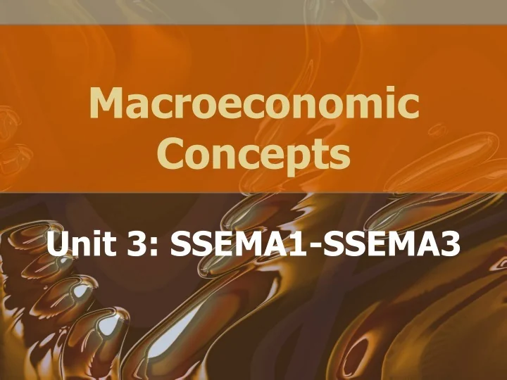 PPT - Macroeconomic Concepts PowerPoint Presentation, free download ...