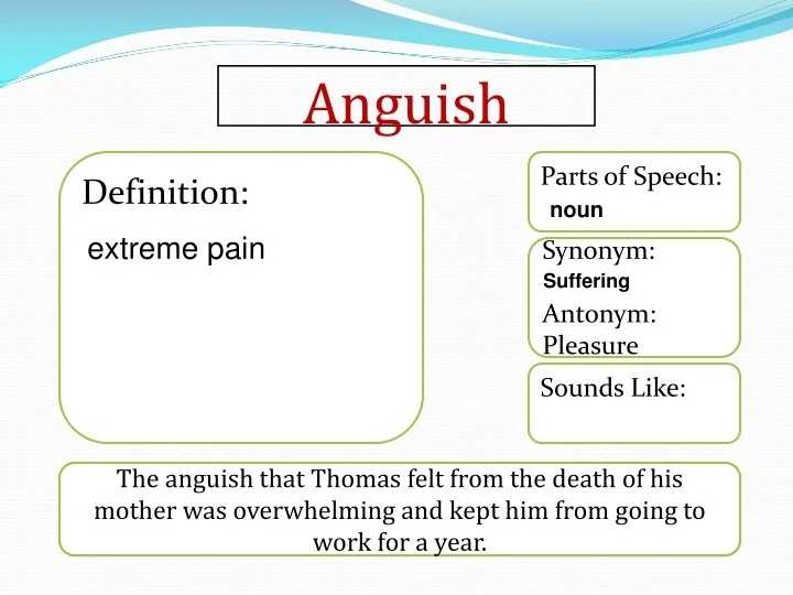 PPT - Anguish PowerPoint Presentation, free download - ID:9272319