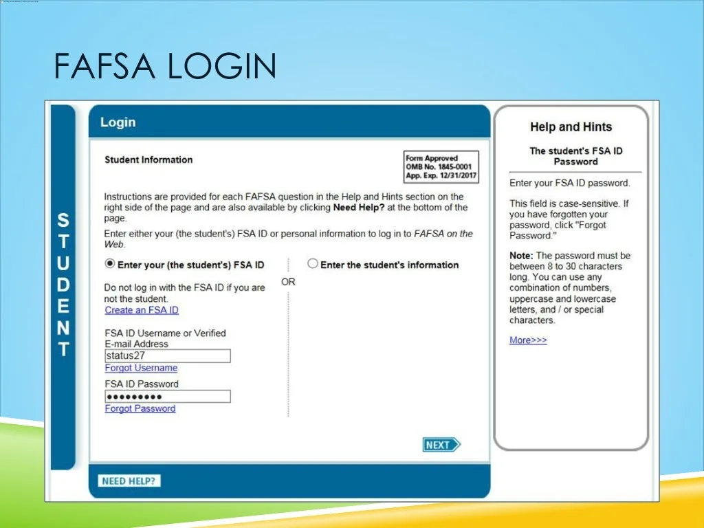 PPT - FAFSA fundamentals 2016-2017 PowerPoint Presentation, free ...
