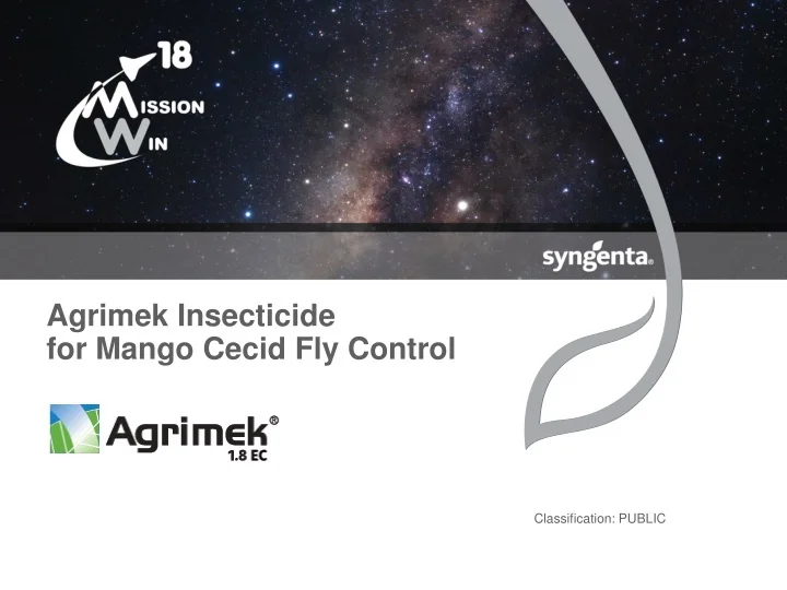PPT - Agrimek Insecticide for Mango Cecid Fly Control PowerPoint ...