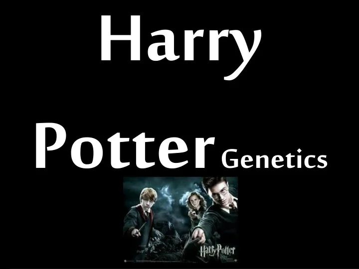 PPT - Harry Potter Genetics PowerPoint Presentation, free download - ID ...
