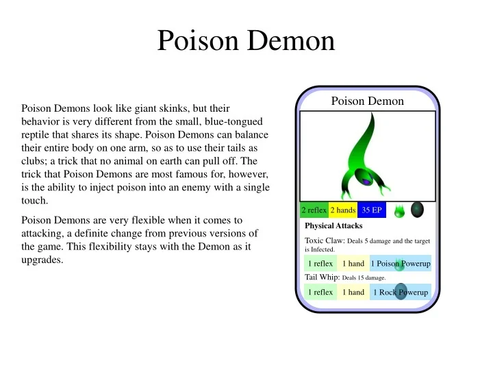 PPT - Poison Demon PowerPoint Presentation, free download - ID:9278707