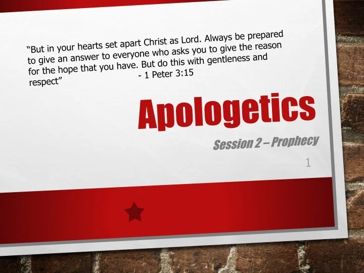 PPT - Apologetics PowerPoint Presentation, free download - ID:9280966