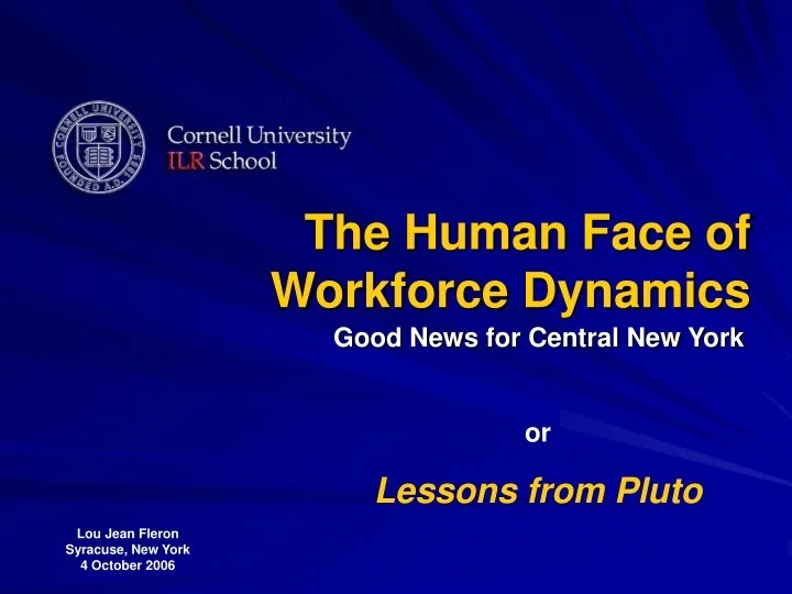 PPT - The Human Face of Workforce Dynamics PowerPoint Presentation ...