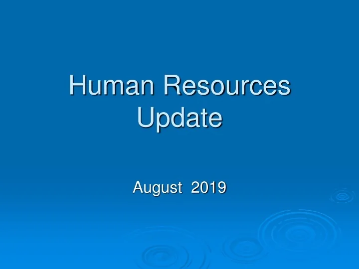 PPT - Human Resources Update PowerPoint Presentation, free download ...
