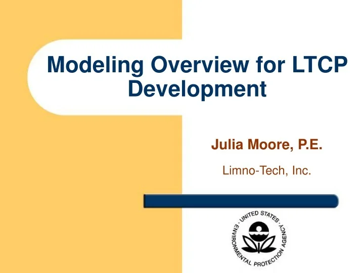 PPT - Modeling Overview for LTCP Development PowerPoint Presentation ...