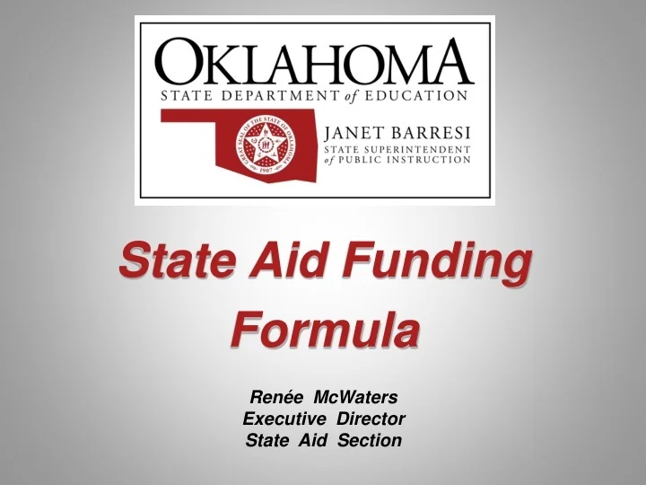 PPT - State Aid Funding Formula PowerPoint Presentation, free download ...