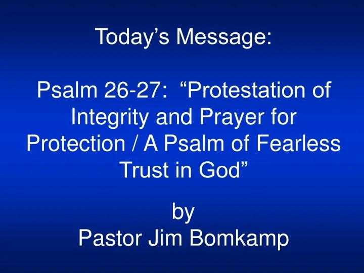 PPT - Background for Psalm 26: PowerPoint Presentation, free download ...