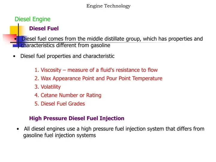 PPT - Diesel Engine PowerPoint Presentation, free download - ID:9287596