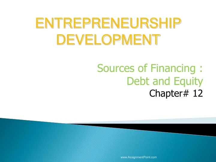 PPT - ENTREPRENEURSHIP DEVELOPMENT PowerPoint Presentation, free ...