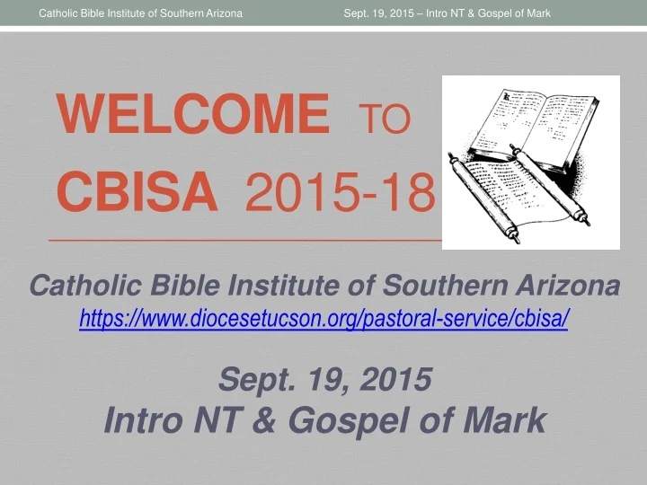 PPT - WELCOME to CBISA 2015-18 PowerPoint Presentation, free download ...