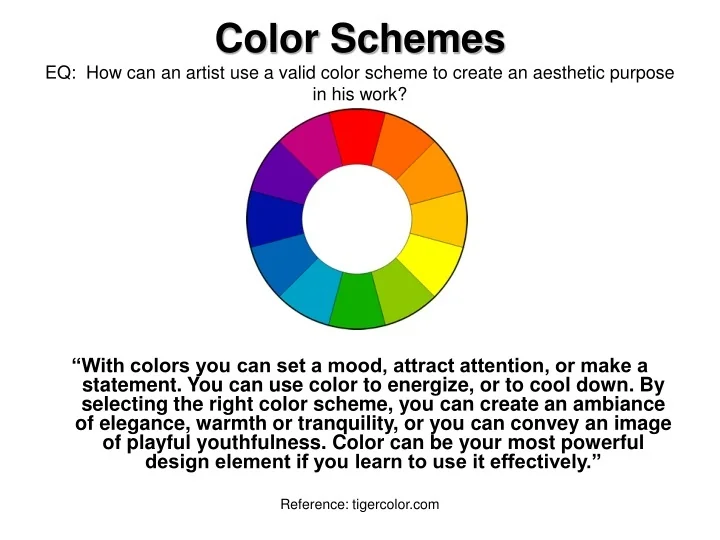 PPT - Monochromatic Color Scheme consists of different values (tints ...