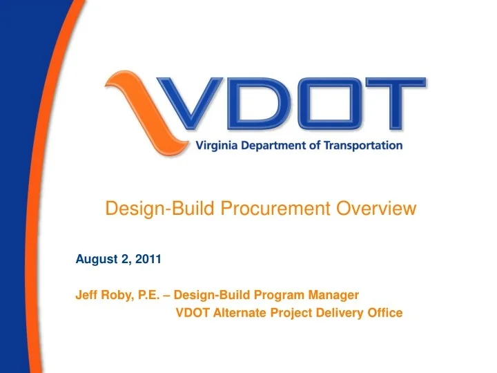 PPT - Design-Build Procurement Overview PowerPoint Presentation, free download - ID:9293336