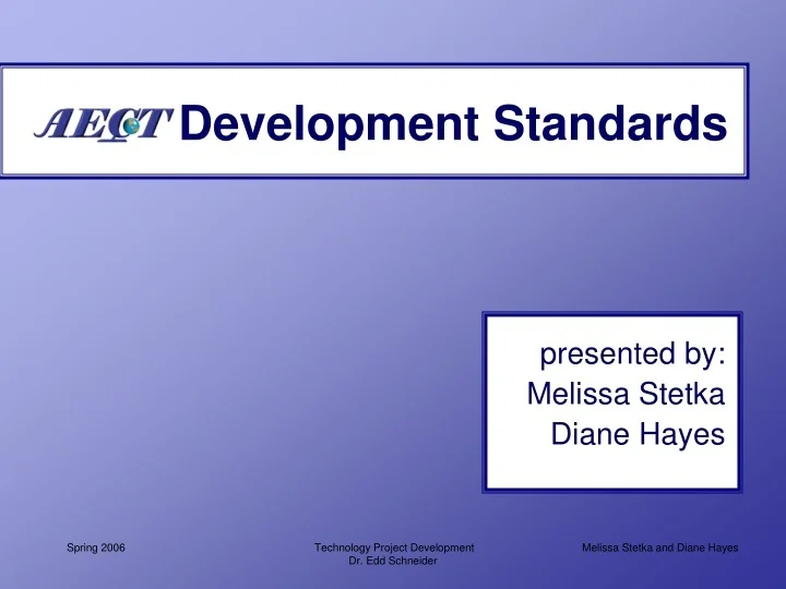 PPT - Development Standards PowerPoint Presentation, free download - ID ...
