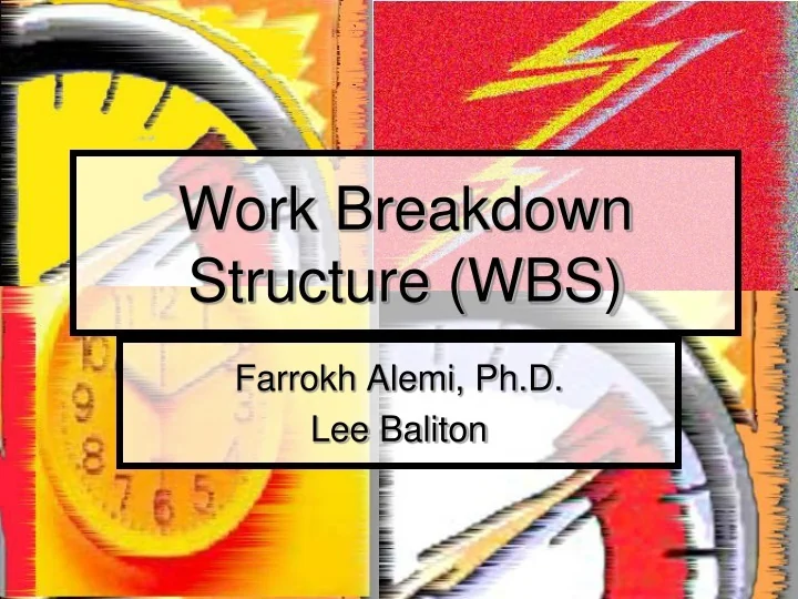 PPT - Work Breakdown Structure (WBS) PowerPoint Presentation, free ...