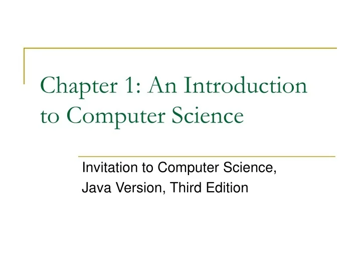 Ppt Chapter 1 An Introduction To Computer Science Powerpoint 6002
