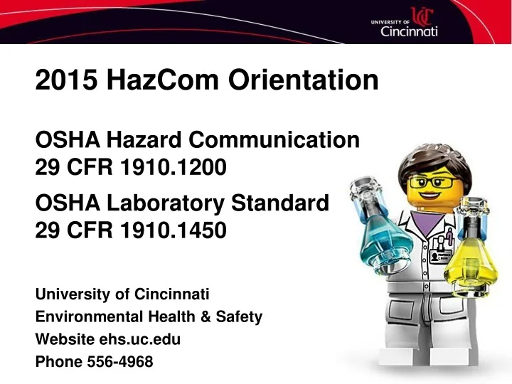 PPT - 2015 HazCom Orientation PowerPoint Presentation, free download ...