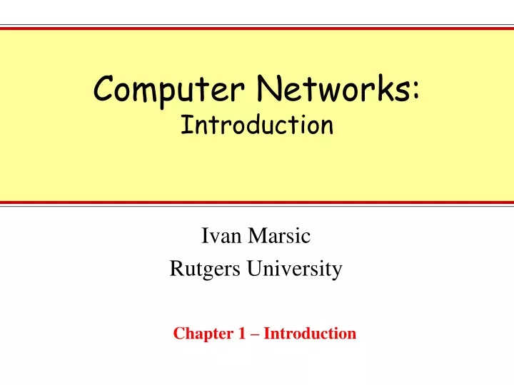Ppt Computer Networks Introduction Powerpoint Presentation Free