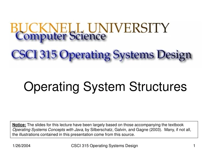 PPT - Operating System Structures PowerPoint Presentation, free ...