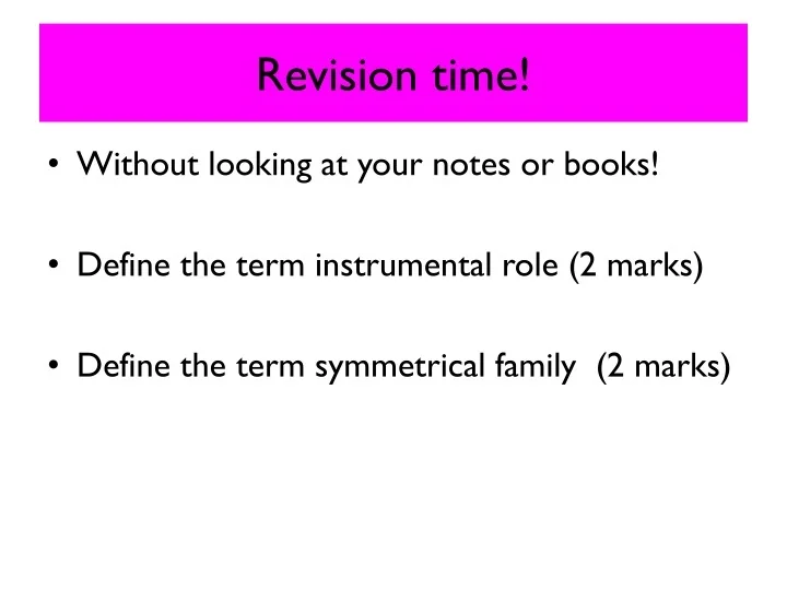 PPT - Revision time! PowerPoint Presentation, free download - ID:9296759