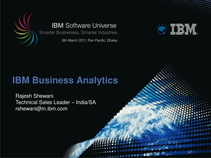 PPT - IBM Business Analytics PowerPoint Presentation, free download ...