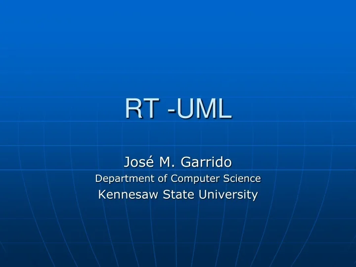 PPT - RT -UML PowerPoint Presentation, free download - ID:9297643